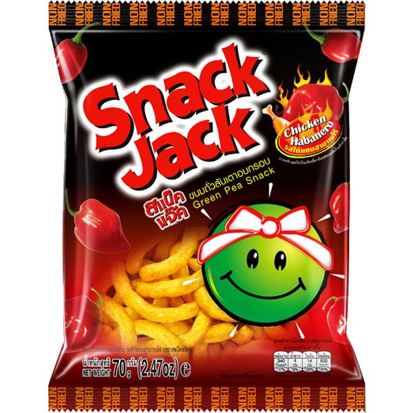 ขนมถั่วลันเตาอบกรอบ รสไก่แซบฮาบาเนโร่ (ตราสแน็คแจ๊ค) | สำนักงานคณะ ...