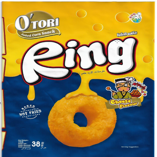 BAKED CORN SNACK CHEESE FLAVOR (OTORI RING BRAND) | The Central Islamic ...