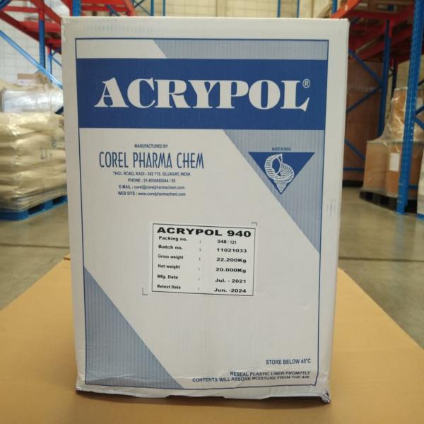 ACRYPOL 940/ COREL PHARMA CHEM/ INDIA | The Central Islamic Council of ...