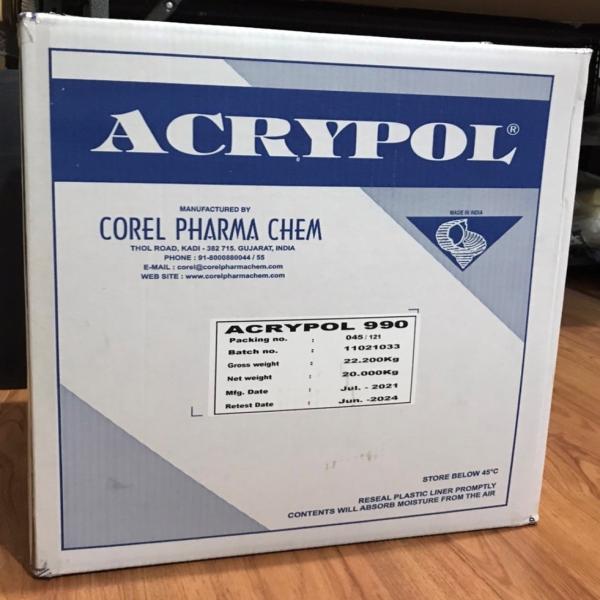 ACRYPOL 990/ COREL PHARMA CHEM /INDIA | สำนักงานคณะกรรมการกลางอิสลาม ...