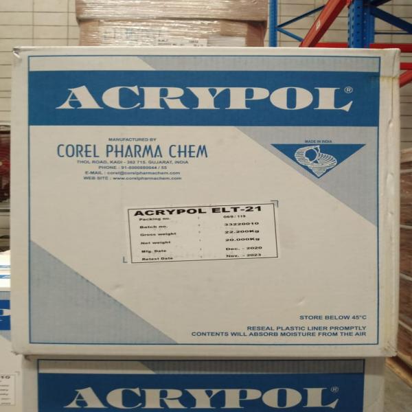 ACRYPOL ELT-21/ COREL PHARMA CHEM/ INDIA | The Central Islamic Council ...